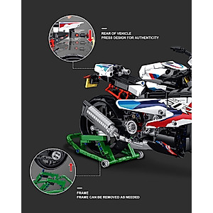 dOvOb Motorcycle 1000 RR Model Building Blocks Set, 912 Pieces Bricks, MOC Toys as Gift for Kids or Adult