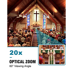 FoMaKo 4K NDI Camera 60FPS 20X Optical Zoom + KC608 IP PTZ controller, K820N+KC608 pro PTZ Camera bundle kits