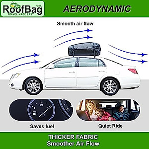 RoofBag Cross Country 100% Waterproof Soft Car Top Carrier for Any Car Van or SUV - Made in the USA | 2-Year Warranty | Ships Today