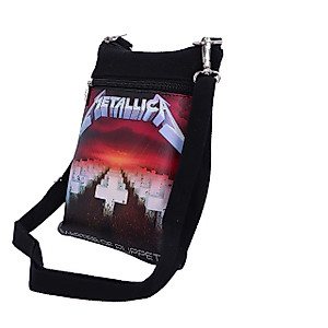 Nemesis Now Officially Licensed Metallica Master of Puppets Shoulder Bag, Metal, Black, 23cm