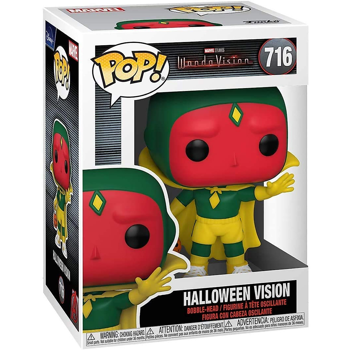 Vision Halloween Pop #716 Pop TV: Wanda Vision Vinyl Figure (Bundled with EcoTek Protector to Protect Display Box)