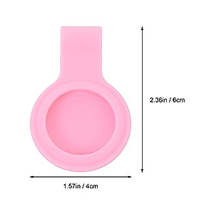 ifundom 2pcs Anti- Scratch Locator Protection Covers Compatible for Airtag (Pink)
