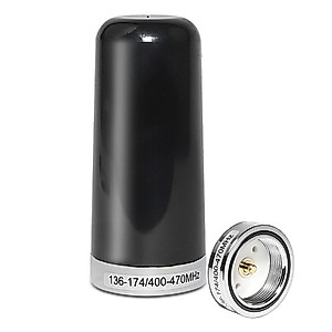 Anina 3DB Gain GMRS Antenna NMO Mount, Dual-Band UHF VHF 136-174MHz 400-470MHz, 3.5” Antenna NMO Connection for Midland Car Truck Ham Radio Amateur Mobile Radio Two Way Radio Marine Boat VHF Radio
