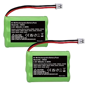 PowerTrust 3.6V 800mAh 29030 Ni-MH Battery for Summer Infant Baby Monitor 29000,29000A.29000B 29003,29003A,29030,29040,29500 28650,285650A 29600,29630,29890,36004