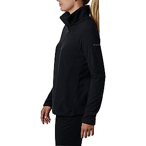 Columbia Women's Glacial IV Print Half Zip, Black Quilt Pattern/Black, Medium