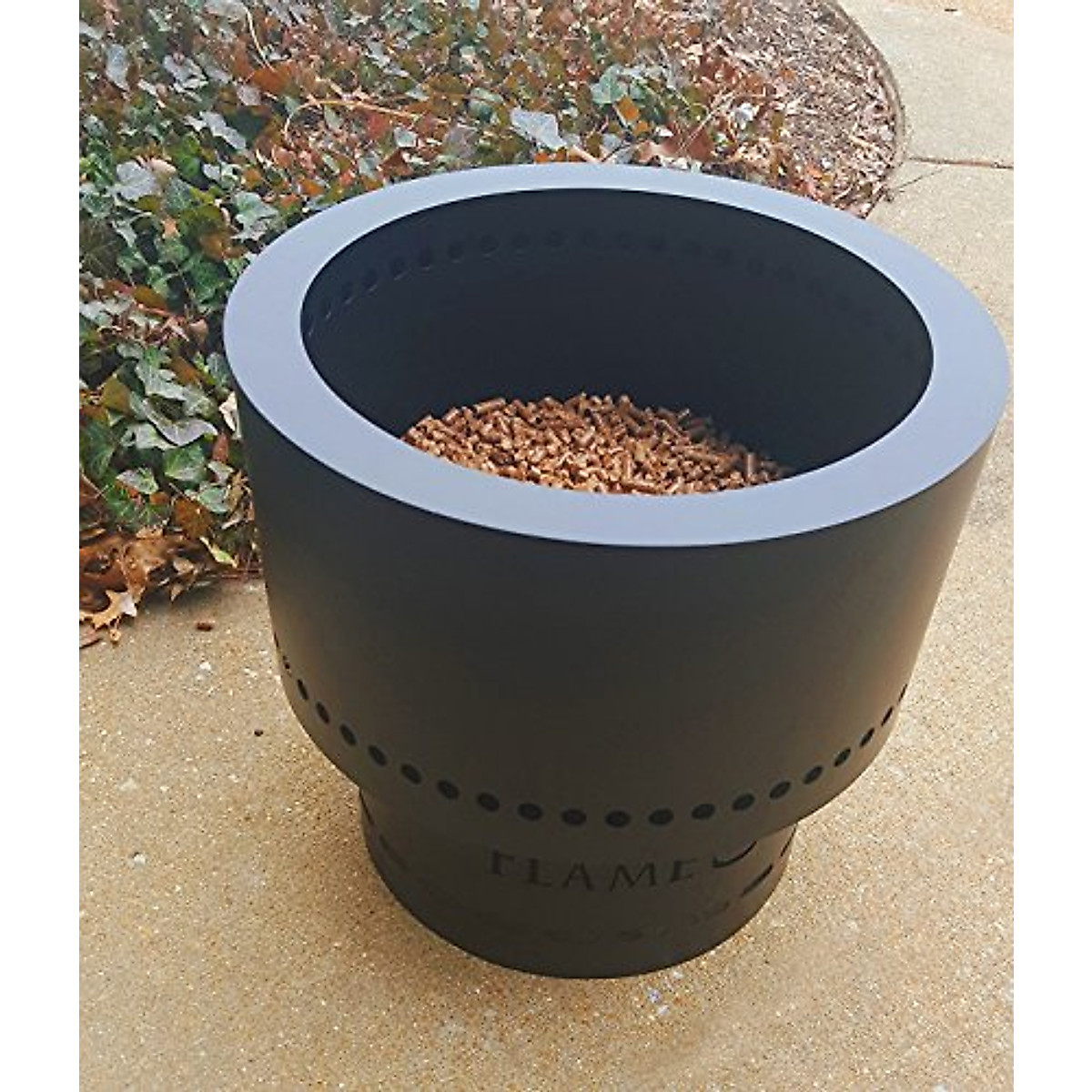 Flame Genie FG-19 Portable Smoke-Free Inferno Wood Pellet Fire Pit, USA Made, 19" Diameter, Black