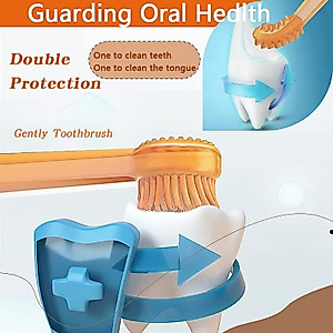 2Pcs Small Dog & Cat Toothbrush Kit with Storage Box, Soft Silicone Cat Dog Tooth Brushing Kit, Tongue Cleaner for Pet Tooth Brushing | Easy to Handle | Deep Clean for Toothbrush for Dogs Small Breed