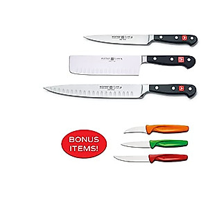 Wüsthof Classic 3-Piece Chef's Knife Set with Paring Knives