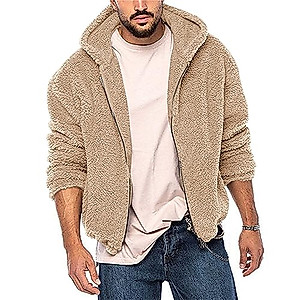 Aipengry Deals of the Day Men's Winter Wool Coats All Weather Fleece Lined Jacket Chamarra De Pana Para Hombre Insulated Camo Jacket Puffer Jacket Men Mens Jean Jacket Skate Hoodie