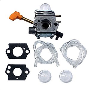 kipa Carburetor for Homelite 308054041 UT-09520 UT-09521 UT-09523 UT-09525 26cc Blowers with Fuel Lines Primer Bulbs Mounting Gaskets
