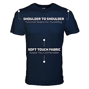 Gildan Men's Crew T-Shirts, Multipack, Style G1100, Navy/Charcoal/Cardinal Red (5-Pack), 2X-Large