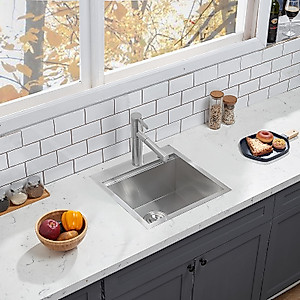 Black Farmhouse Sink, Stainless Steel Apron-Front Farm Sink, Single Bowl 33 Inch Farmhouse Kitchen Sink Workstation With Accessories