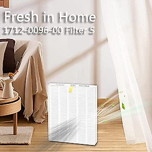 FFsign C545 Replacement Filter Compatible with Winix C545, 4 Pack Ture Filter S Only, for Part Number 1712-0096-00 Filter, Set of 4