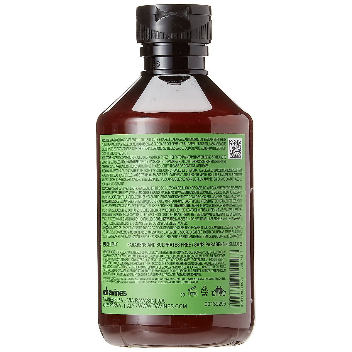 Davines Naturaltech RENEWING Shampoo, Gentle Cleansing That Promotes The Well Being Of Hair And Scalp, 8.45 Fl Oz (Pack of 1)