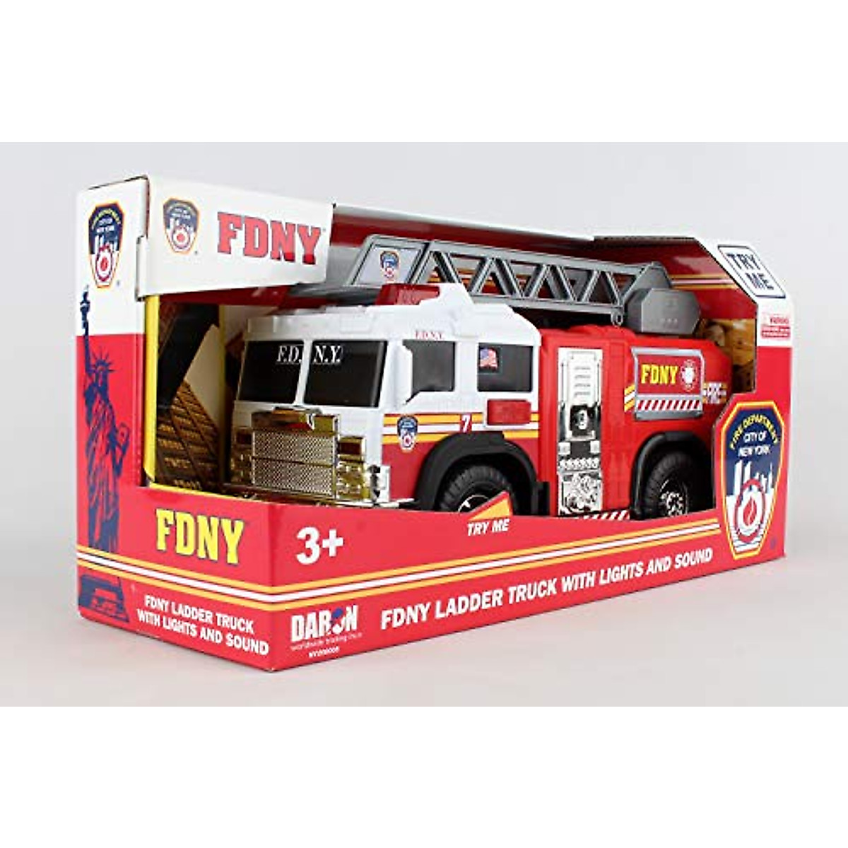 Daron FDNY Ladder Truck with Lights & Sounds 2019 New