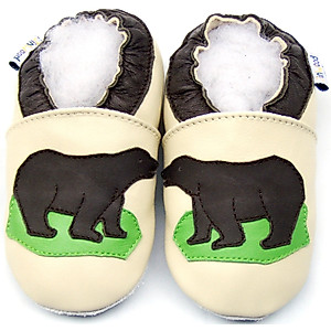 Jinwood Prewalk Baby Shoes Boy Girl Infant Children Kid Toddler Crib Boy First Walk Gift Brown bearb'r (6-12month, Brown)