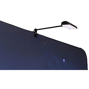 Displays2go, Trade Show Booth Clamp Spotlights, Aluminum, ABS Plastic, and Iron Construction – Black Finish (LED12W01BK)