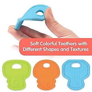 Baby Musical Toys 0-6 Months Rattle and Sing Toys 9-12 Months Baby Car Keychain Light up Teething Toy Infant Musical Toys for Babies 6-12 Months Newborn Music Sensory Toy Birthday Easter Baby Gifts