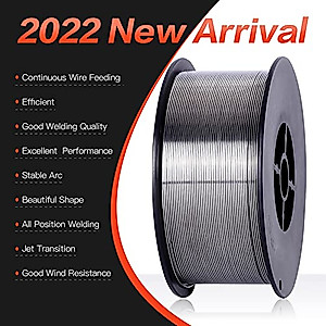 MIG Welding Wire, Flux Core Welder Wire E71T-GS .030" 2-Pound Spool Gasless Carbon Steel Mig Welding Wire