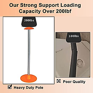 Tuszom Boat Cover Support Pole with Straps