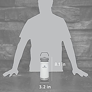 Stanley IceFlow Stainless Steel Water Jug with Straw, Vacuum Insulated Water Bottle for Home and Office, Reusable Tumbler with Straw Leakproof Flip, 17 ounces