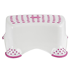 Graco Sure Foot Step Stool, White/Pink