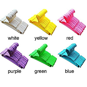 Clothes Hanger 10pcs Children Home Organizer Hook Wet Dry Tool Kids Anti Slip Coat Store Hotel Solid Toddler Baby Portable(Green)