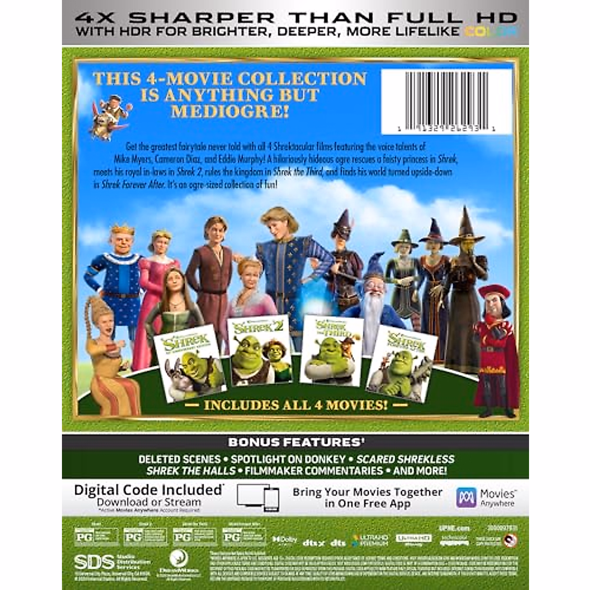 Shrek 4-Movie Collection - 4K Ultra HD + Digital [4K UHD]