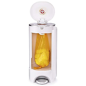 Munchkin Step Diaper Pail Powered by Arm & Hammer, #1 in Odor Control, Award-Winning, Includes 1 Refill Ring and 1 Snap, Seal & toss Bag