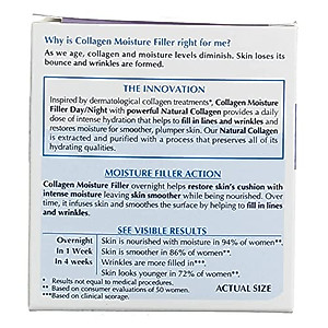 L'Oreal Paris Collagen Moisture Filler Day/Night Cream, 1.7 Ounce (Pack of 2)