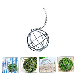 balacoo 2 pcs Sphere Hay Feeder Guinea Pig Hamster Hanging Grass Dispenser Pet