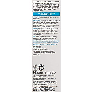 La Roche-Posay Pure Vitamin C Face Serum with Hyaluronic Acid & Salicylic Acid, Anti Aging Face Serum for Wrinkles & Uneven Skin Texture to Visibly Brighten & Smooth. Suitable for Sensitive Skin