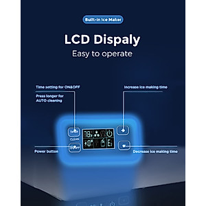 ADT Untercounter Built in Commercial ice Maker Machine freestanding Household Ice Cube Maker Machine 80lbs Daily