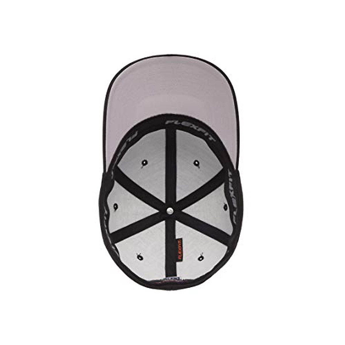 Flexfit Mens Cotton Twill Fitted Baseball Cap, Black, Large-X-Large US