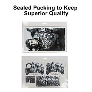 Skins Decals Compatible with Xbox One Console and Controller Durable Protective Vinyl Stickers Cover for Xbox One Set -Gray