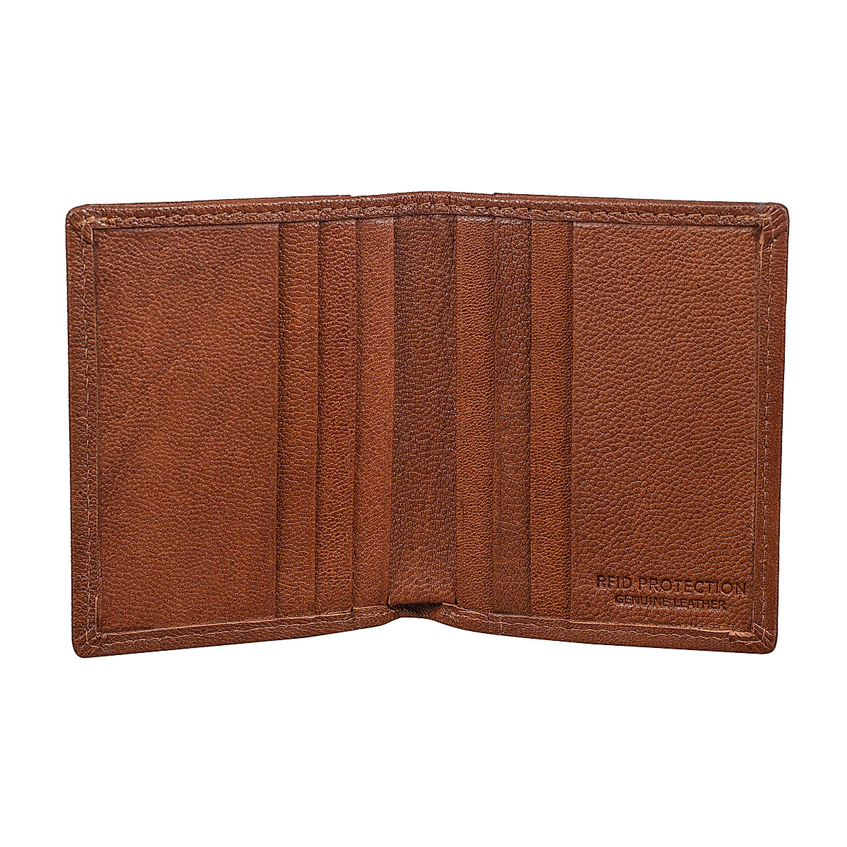 Urban Nature Tan Genuine Leather RFID Protected Slim Billfold Business Card holder Minimalist Wallet