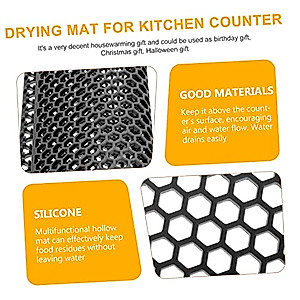 Silicone Table mat Under Sink Organizers and Storage Kitchen Sink Accessories countertop Under Sink mat Kitchen Sink mats Under Sink Storage placemat Silica Gel Pot Rack Dishes