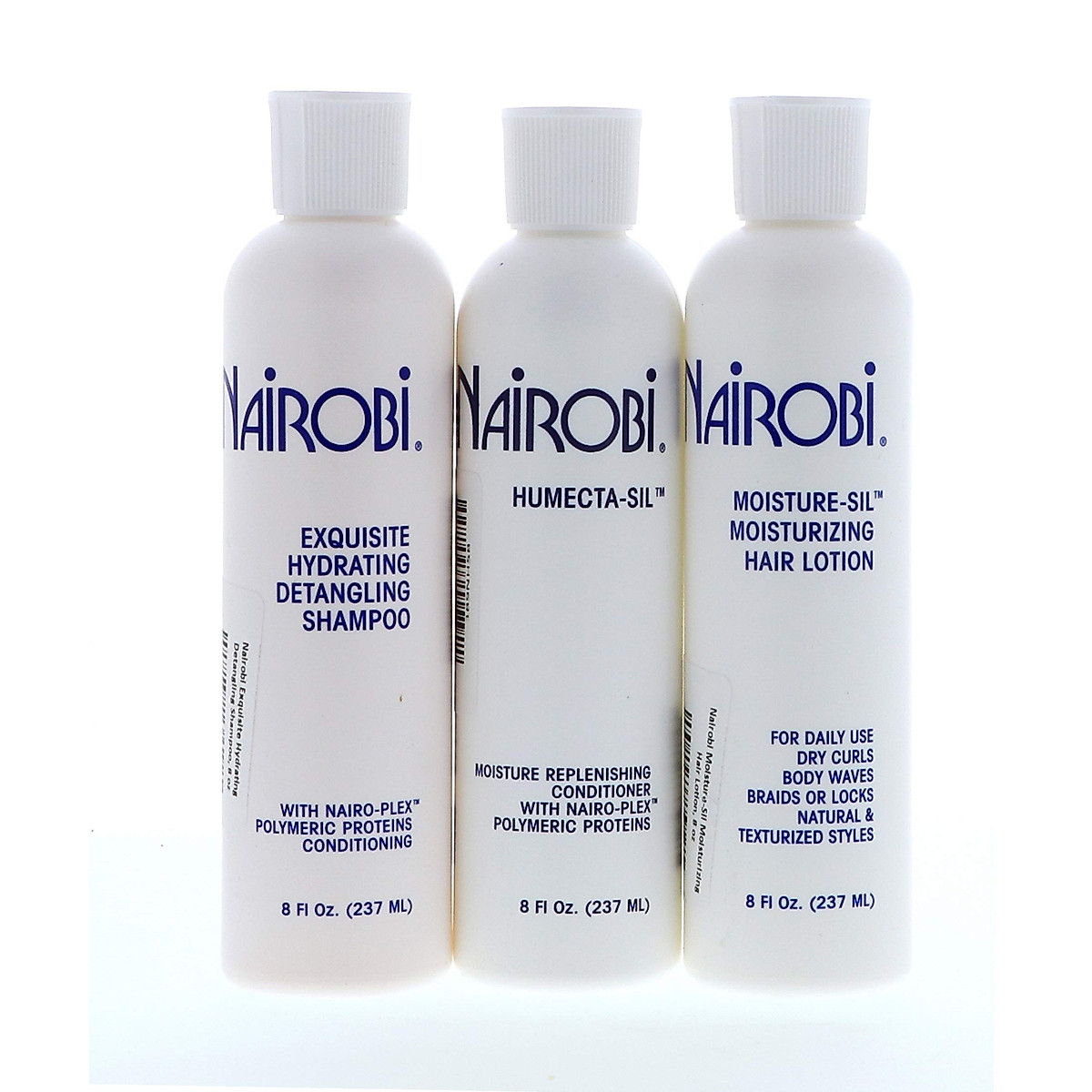 Nairobi Wrapp-It Shine Foam Wrap, Exquisite Hydrating Detangling Shampoo, Humecta-Sil Conditioner SET