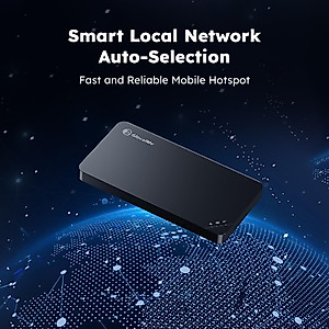 GlocalMe U3 4G LTE Mobile Hotspot, Portable WiFi Hotspot for Travel in 200+ Countries, No SIM Card Needed, Smart Local Network Auto-Selection with Global 1GB Data 90 Days, Pocket WiFi (U3 White)