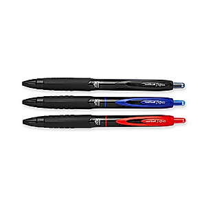 uni-ball 307 Retractable Gel Pens, Medium Point (0.7mm), Assorted Colors, 3 Count