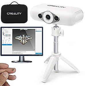 Creality 3D Scanner, Portable 3D Scanner, Color Scanner 3D Modeling 0.05mm Precision 10FPS Scanning Speed for 3D Printing Support Windows MAC OS System (CR-Scan Lizard Luxury with Color Suit)