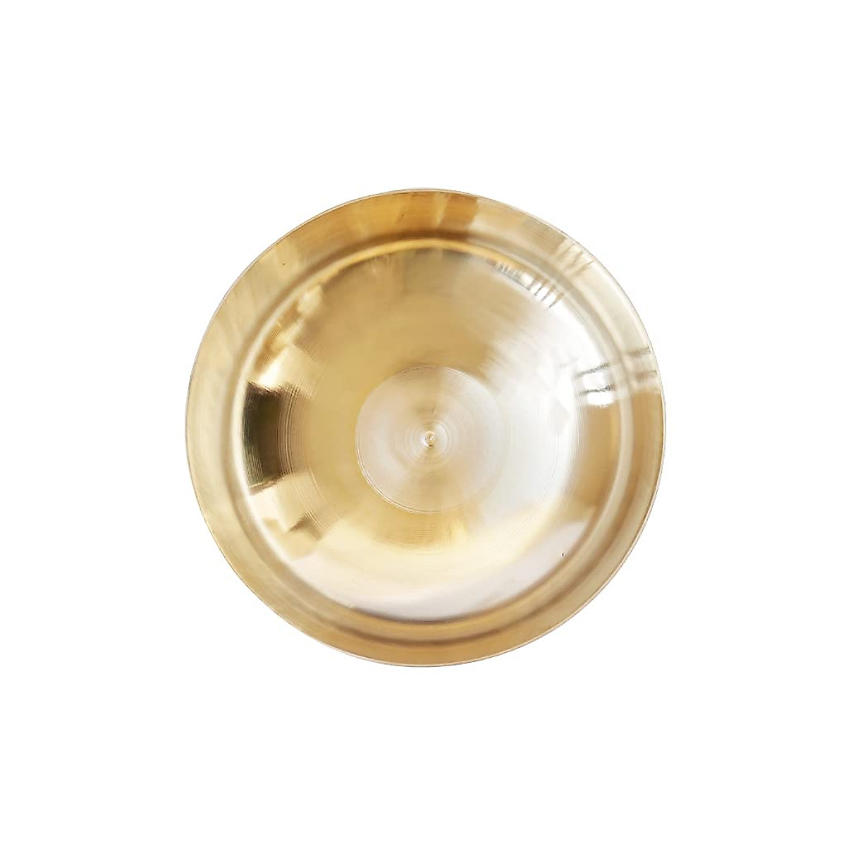 De Kulture Handmade Bronze Kansa Bowl for Biryani, Ramen, Noodle, Macaroni, Spaghetti and Pasta, Ideal for Serving & Dining Table Decoration, 7.5" x 2.25" (DH) Inches