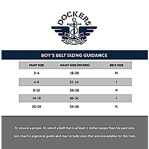 Dockers Big Boys' Braided Elastic-Web Stretch Belt, Black, Medium