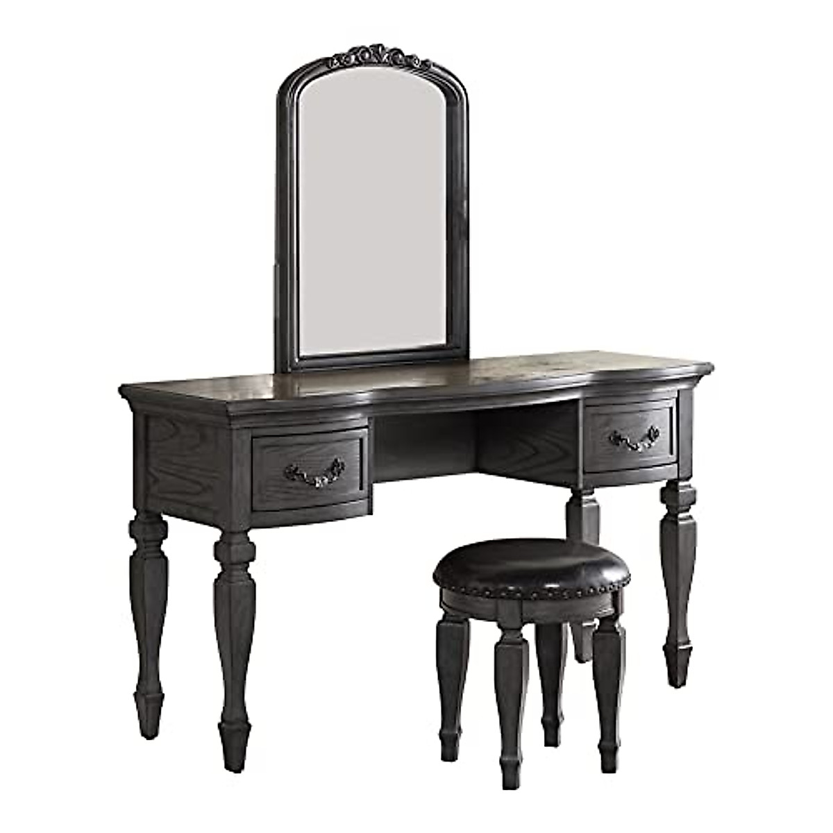 BOBKONA Metro Vanity with Stool, Grey