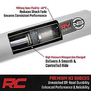 Rough Country 4.5-5.5" N3 Front Shocks for 98-11 Ford Ranger - 23211_A