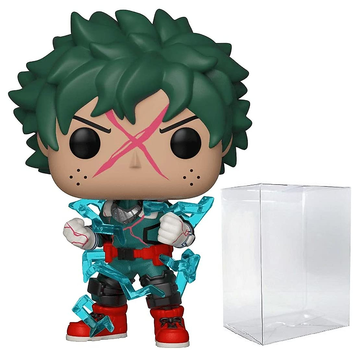 Funko My Hero Academia - Deku Full Cowl (Izuku Midoriya) Glow-in-The-Dark Pop! Vinyl Figure (Bundled with Compatible Pop Box Protector Case)