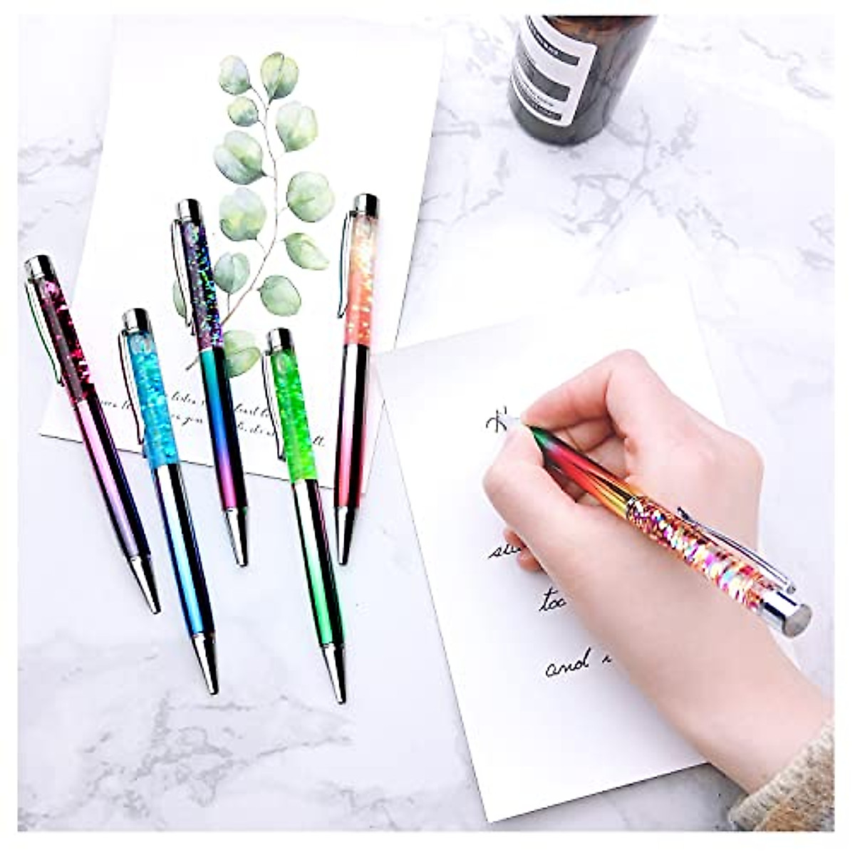 Abhay Liquid Sand Glitter Pen Metal Ballpoint Pens Metal Ball Pens Floating Glitter Dynamic Liquid Sand Pen for Office Supplies