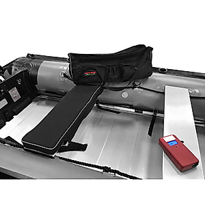 Seamax Universal Inflatable Boat Bench Seat Cushion and Detachable Seat Bag with Sunlitec 3-Layers Fabric and Reflective Edges (Size B - 34" for 270-330 Boats)