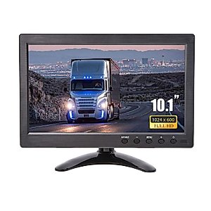 Yasoca 10.1 inch Small Portable Laptop Computer Monitor with HDMI VGA Port; Raspberry pi Display Screen Monitor; CCTV Monitor HD 1024x600 with Dual Speakers, MP5 USB Port, Remote(10 Inch) Gaming Monit
