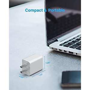 USB C Wall Charger, 20w Power delivery 3.0 Fast Charger, USB C Charger, Fast Charging Block for iPhone 13/13 Mini/13 Pro/13 Pro Max/12, Galaxy, Pixel 4/3, iPad/iPad Mini